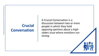 Mastering Crucial Conversations PowerPoint Design | PPTX