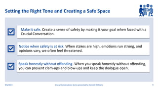 Mastering Crucial Conversations PowerPoint Design | PPTX
