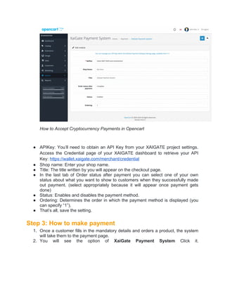 Mastering Crypto Payments_ A Complete OpenCart Tutorial | PDF