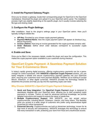 Mastering Crypto Payments_ A Complete OpenCart Tutorial | PDF