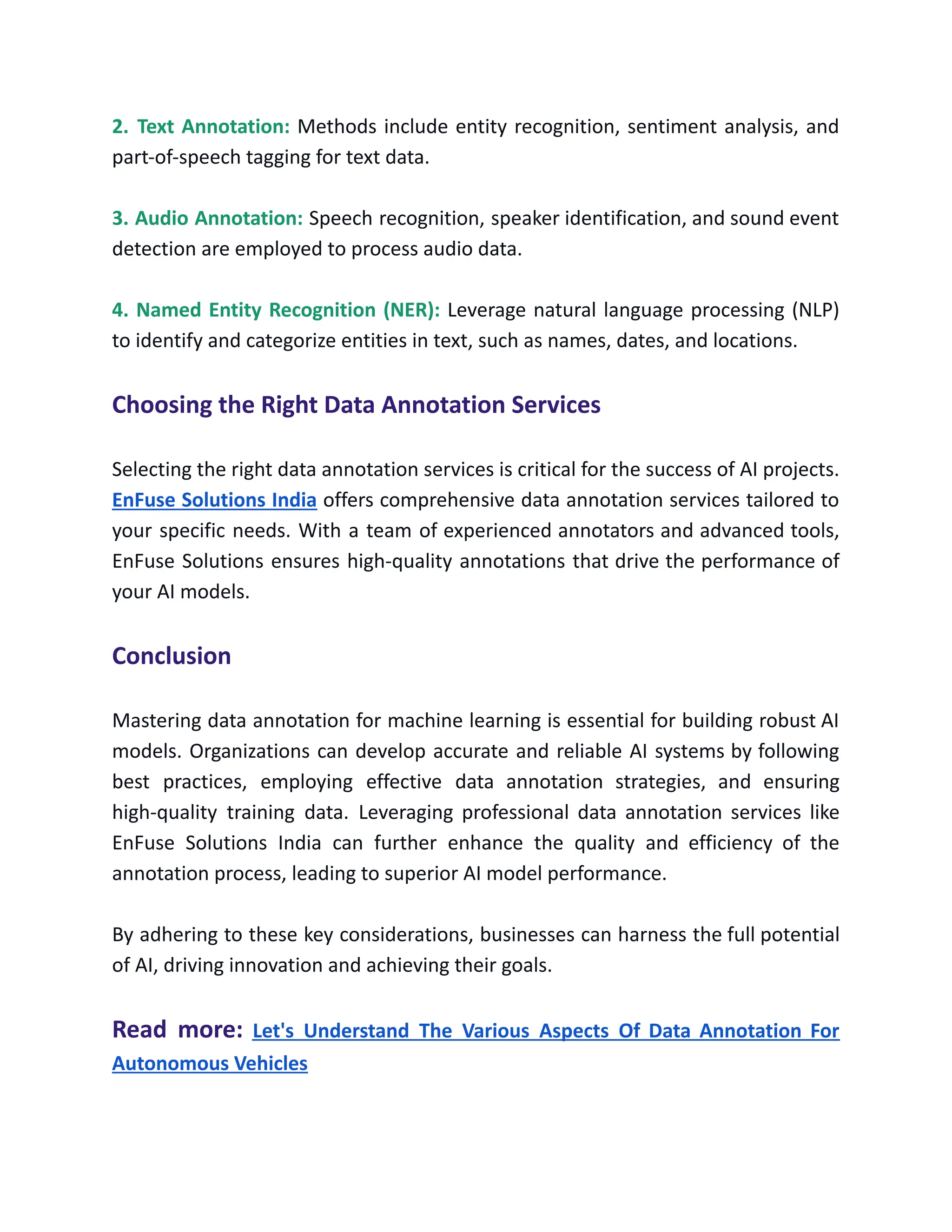 Mastering Data Annotation -Major Considerations for Building Robust AI ...