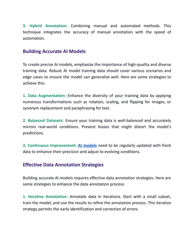 Mastering Data Annotation -Major Considerations for Building Robust AI ...