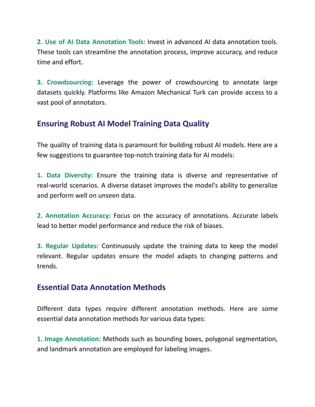 Mastering Data Annotation: Major Considerations for Building Robust AI ...