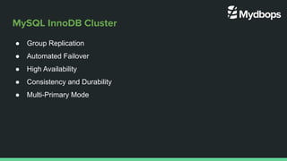 Mastering Database Migration_ Native replication (8.0) to InnoDB Cluster (8.0) with Cloning Best ...