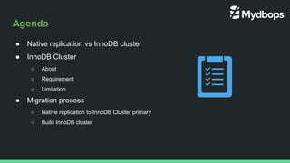 Mastering Database Migration_ Native replication (8.0) to InnoDB Cluster (8.0) with Cloning Best ...