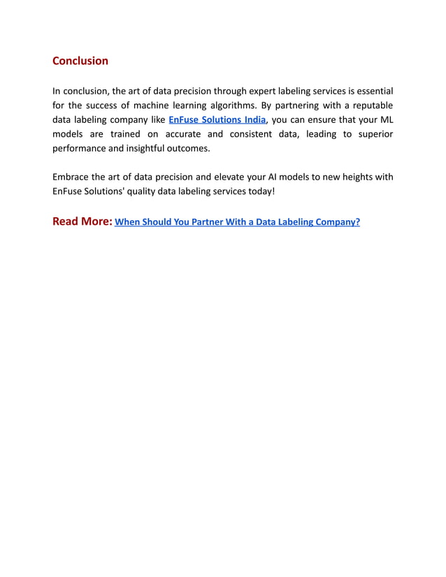 Mastering Data Precision: How Labeling Services Refine Machine Learning ... Mastering Data Precision: How Labeling Services Refine Machine Learning ...