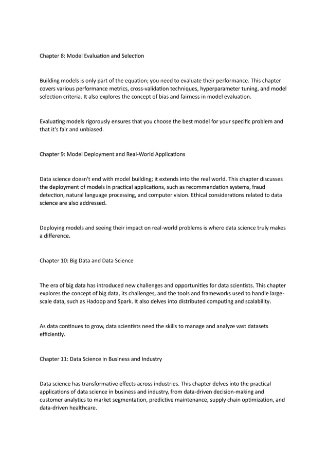 Mastering Data Science A Comprehensive Introductiondocx