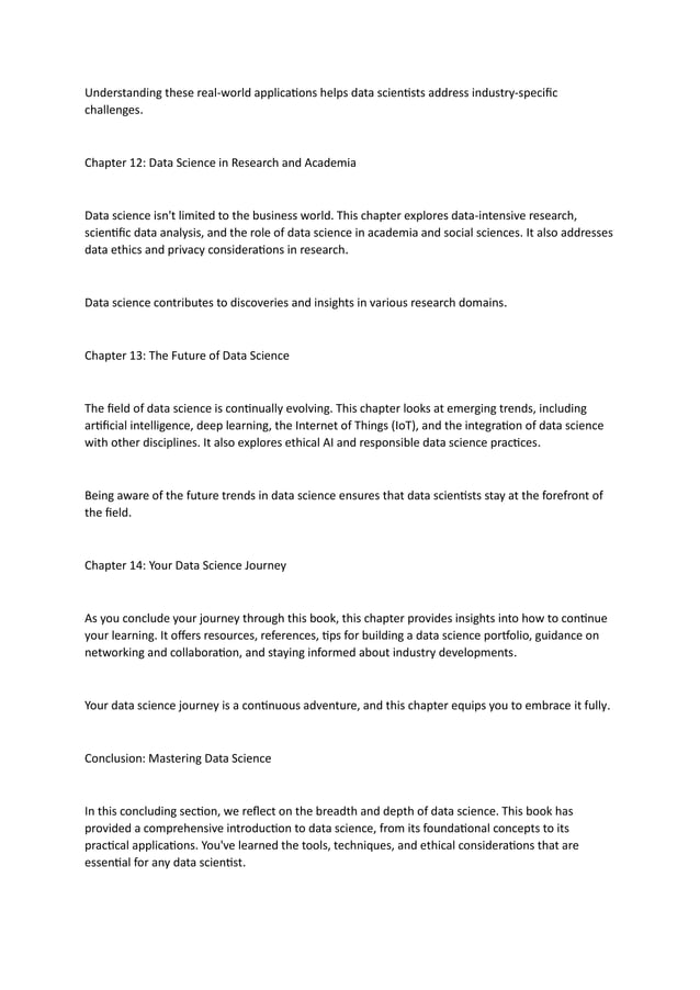 Mastering Data Science A Comprehensive Introductiondocx