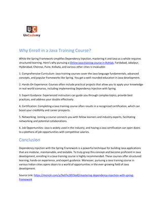 Mastering Dependency Injection with Spring Framework | PDF