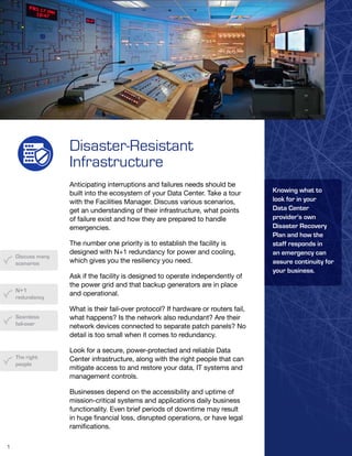 Mastering disaster a data center checklist | PDF