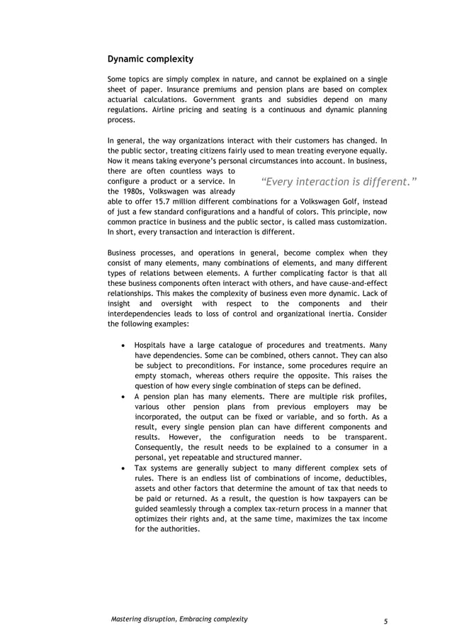 Mastering disruption, embracing complexity | PDF