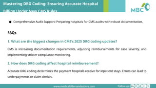Mastering DRG Coding: Ensuring Accurate Hospital Billing Under New CMS ...