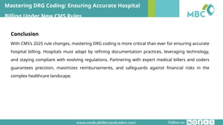 Mastering DRG Coding: Ensuring Accurate Hospital Billing Under New CMS ...