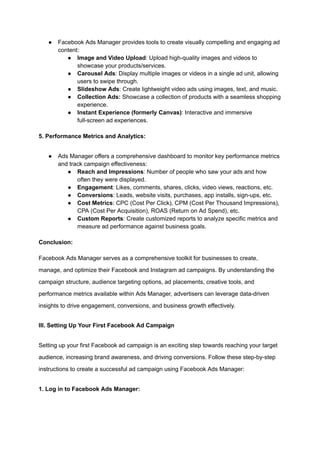 Mastering Facebook Ads- A Comprehensive Guide | PDF