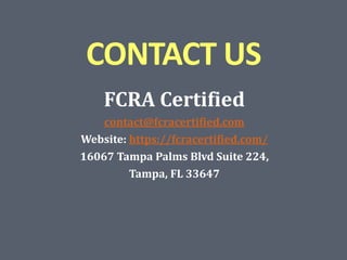 Mastering FCRA Training - A Compact Overview.pptx