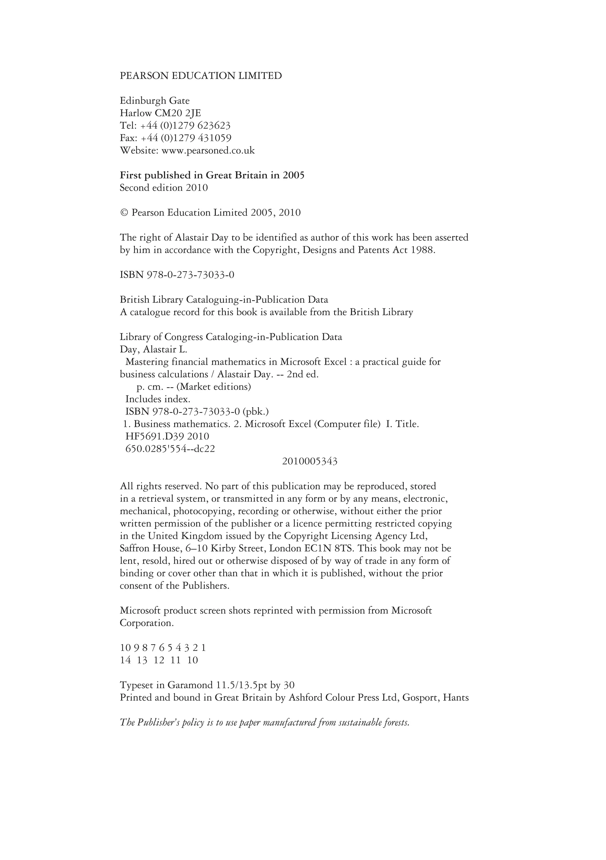 Mastering Financial Mathematics in Microsoft Excel_ A Practical Guide ...