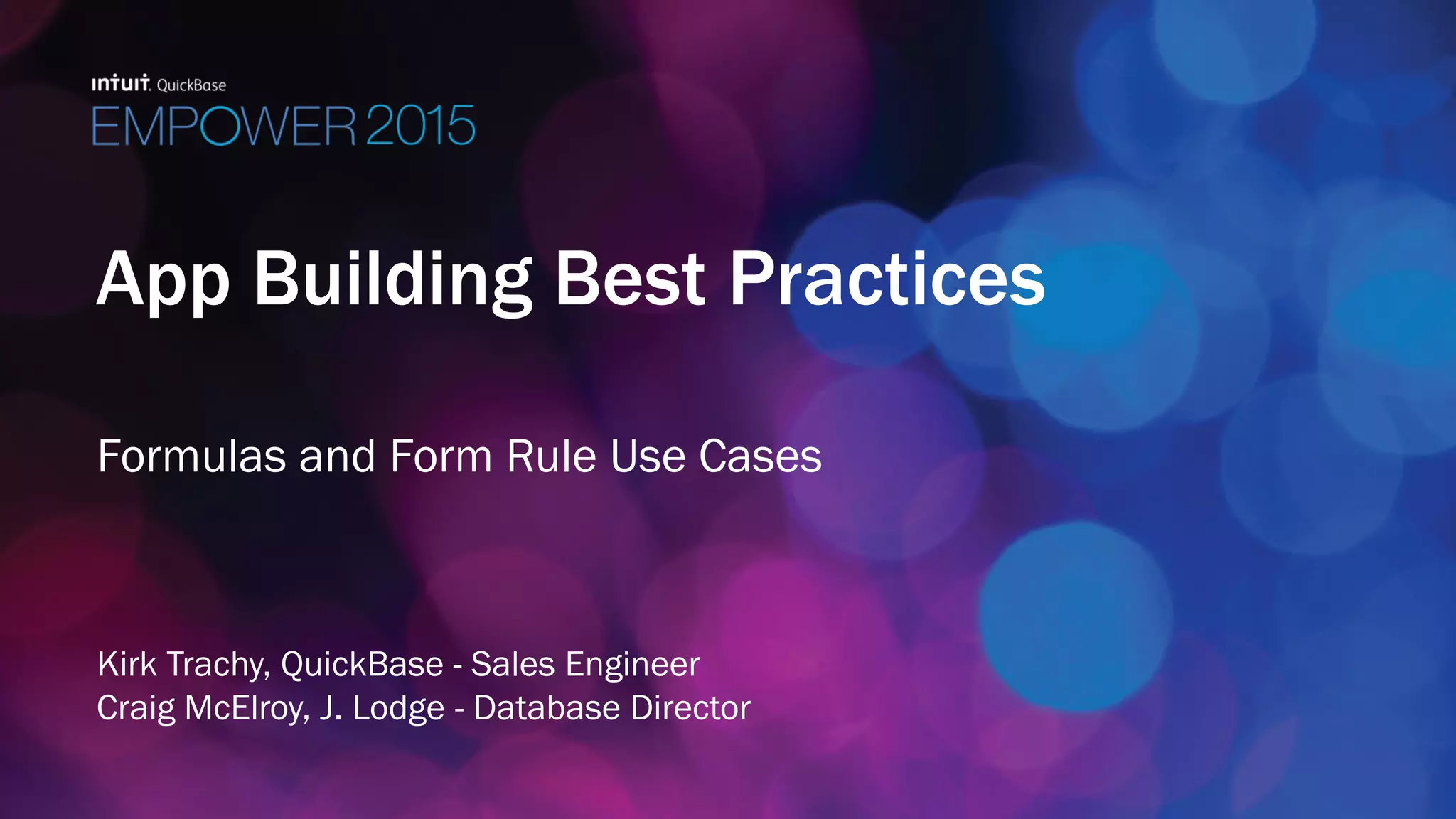 Mastering Form Rules And Formulas In Quickbase Pdf