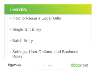Mastering Gift Processing in The Raiser's Edge | PDF