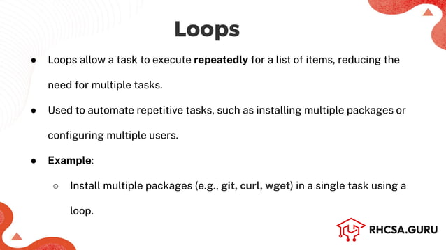 Mastering Handlers, Conditions, and Loops in Ansible Playbooks - RHCE.pdf
