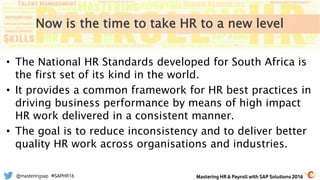 National HR Standards: An opportunity for high impact business - driven ...