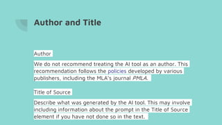 Mastering In-text and AI Citations in MLA.pptx