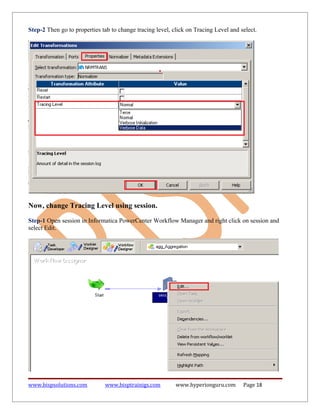 Mastering informatica log files | PDF