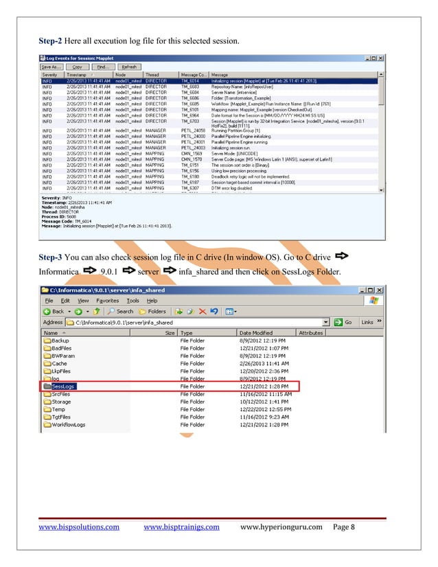 Mastering informatica log files | PDF