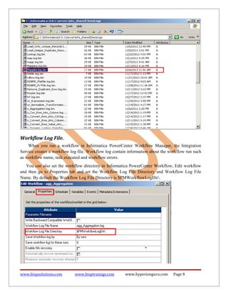 Mastering informatica log files | PDF