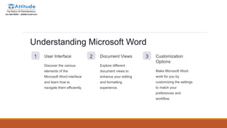 Mastering in MS Word.pptx | Desktop Publishing | Computer Software and ...
