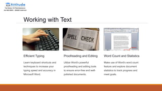 Mastering in MS Word.pptx | Desktop Publishing | Computer Software and ...