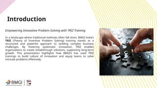 Mastering Innovation TRIZ Training for Effective Problem-Solving .pptx