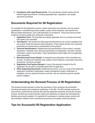 Mastering ISI Registration for Quality Products and Regulatory ...