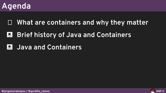 Mastering java in containers - MadridJUG | PPT