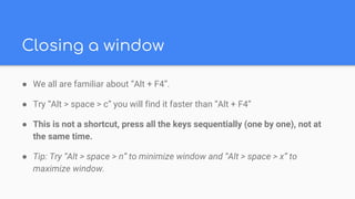 Mastering keyboard | PPTX | Operating Systems | Computer Software and ...