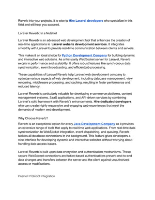 Mastering Laravel Reverb Shaping the Future of Real-Time Web Applications.ppt