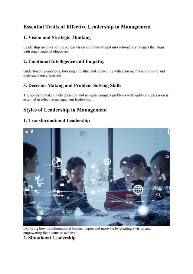 Mastering Leadership in Management: Definition, Roles, Strategies and ...