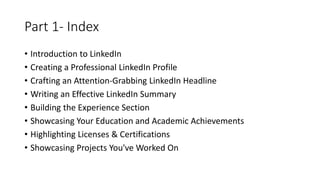 Mastering LinkedIn - From Profile Setup to Networking Success | PPT