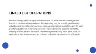 Mastering Linked Lists: Types, Operations, and Use Cases with Hiike | PDF