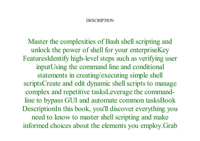 Read Mastering Linux Shell Scripting A Practical Guide To Linux Comm…