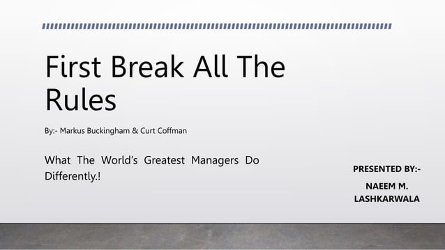 Mastering Management Insights from First Break All the Rules.pptx