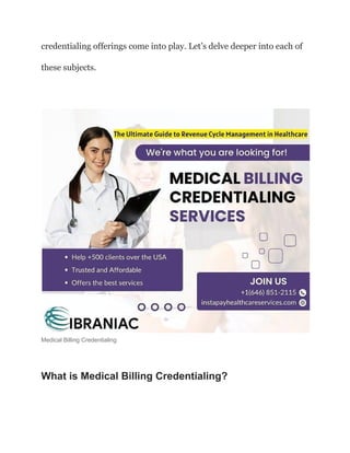 Mastering Medical Billing Credentialing and Insurance Credentialing Services A Comprehensive ...
