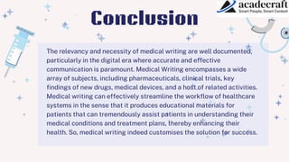 Mastering Medical Writing Tailored Solutions for Success.pptx