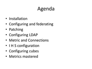 Mastering metrics and coping with cognos | PPT