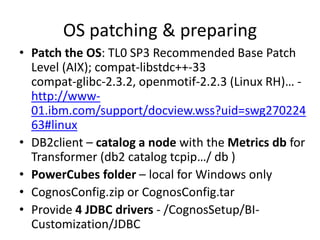 Mastering metrics and coping with cognos | PPT