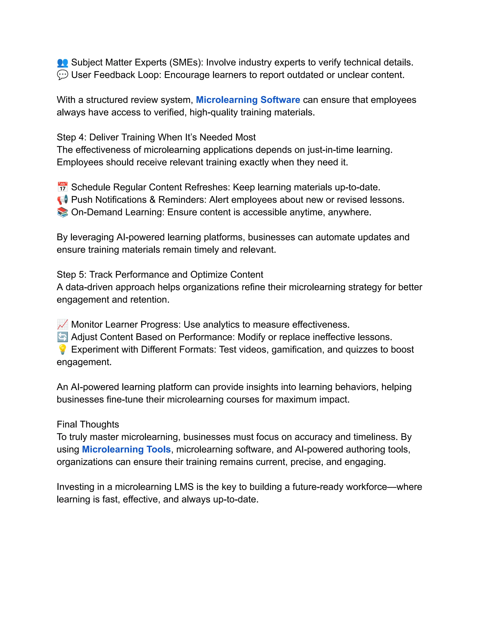 Mastering Microlearning_ Ensuring Accuracy and Timeliness _ MaxLearn.pdf