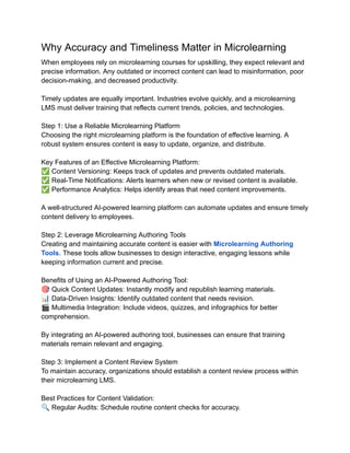 Mastering Microlearning_ Ensuring Accuracy and Timeliness _ MaxLearn.pdf