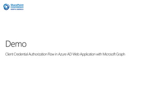 Mastering Modern Authentication and Authorization for SharePoint and Office Applications | PPT