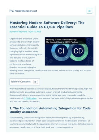 Mastering Modern Software Delivery The Essential Guide to CICD Pipelines.pdf