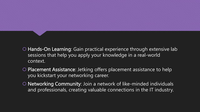 Mastering Networking Fundamentals With Jetkings Ccna Course Pptx Computer Networking