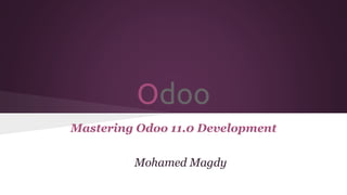 odoo 11.0 development (CRUD) | PPTX